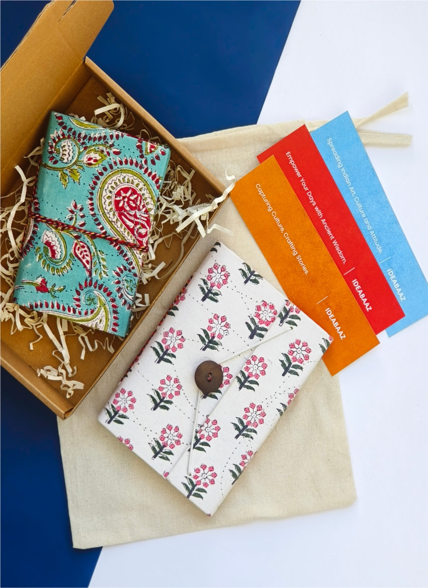 Indian Motif Diary Set of 2 – ideabaaz
